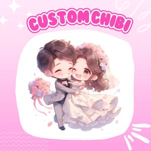 CUSTOM CHIBI Wedding, Cartoon, Fanart, Original Character Anime Wedding ...