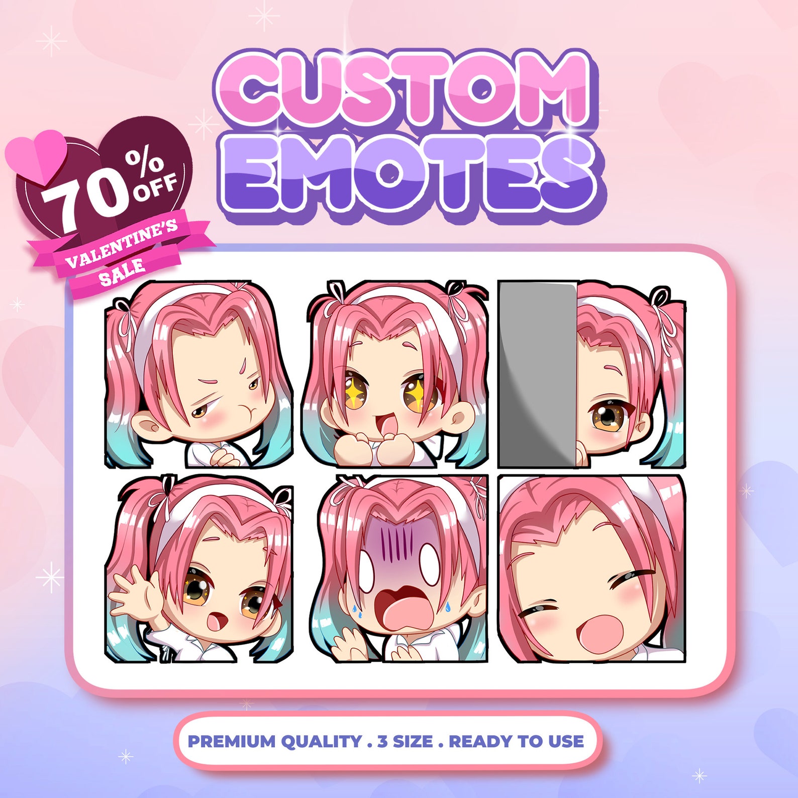 CUSTOM EMOTES High Quality Custom Emotes Premium, Twitch Emotes for ...