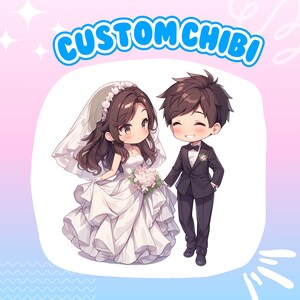 CUSTOM CHIBI Wedding, Cartoon, Fanart, Original Character Anime Wedding ...