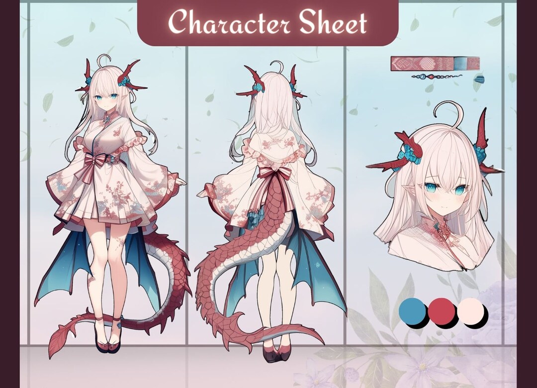 Character Reference Sheet / Vtuber Reference Sheet / Anime Reference ...