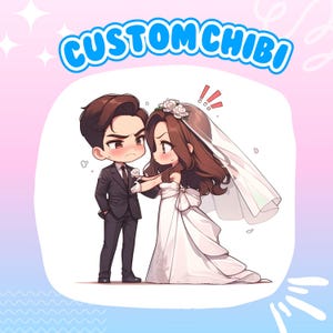 CUSTOM CHIBI Wedding, Cartoon, Fanart, Original Character Anime Wedding ...