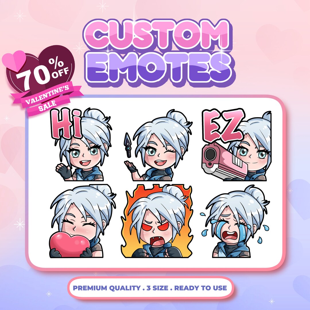 CUSTOM EMOTES High Quality Custom Emotes Premium, Twitch Emotes for ...