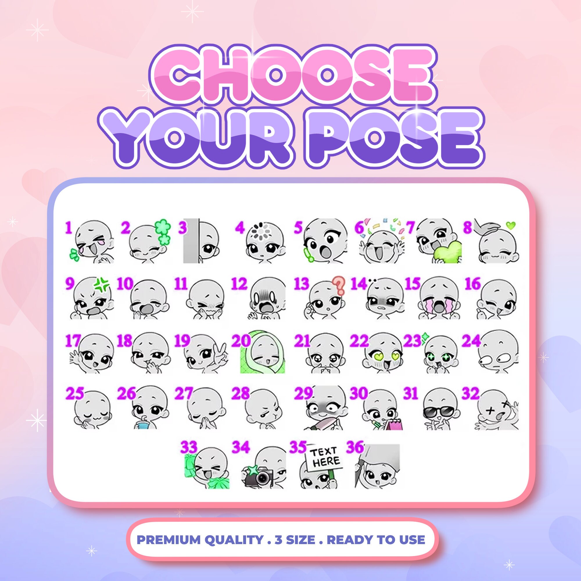 CUSTOM EMOTES High Quality Custom Emotes Premium, Twitch Emotes for ...