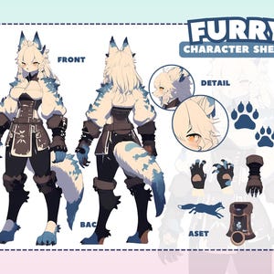 Character Reference Sheet / Vtuber Reference Sheet / Anime Reference ...