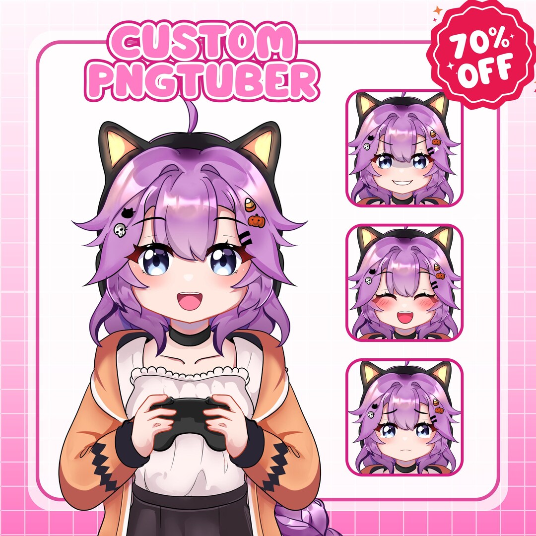 Custom Pngtuber, Pngtuber Character, Pngtuber for Stream, Pngtuber ...