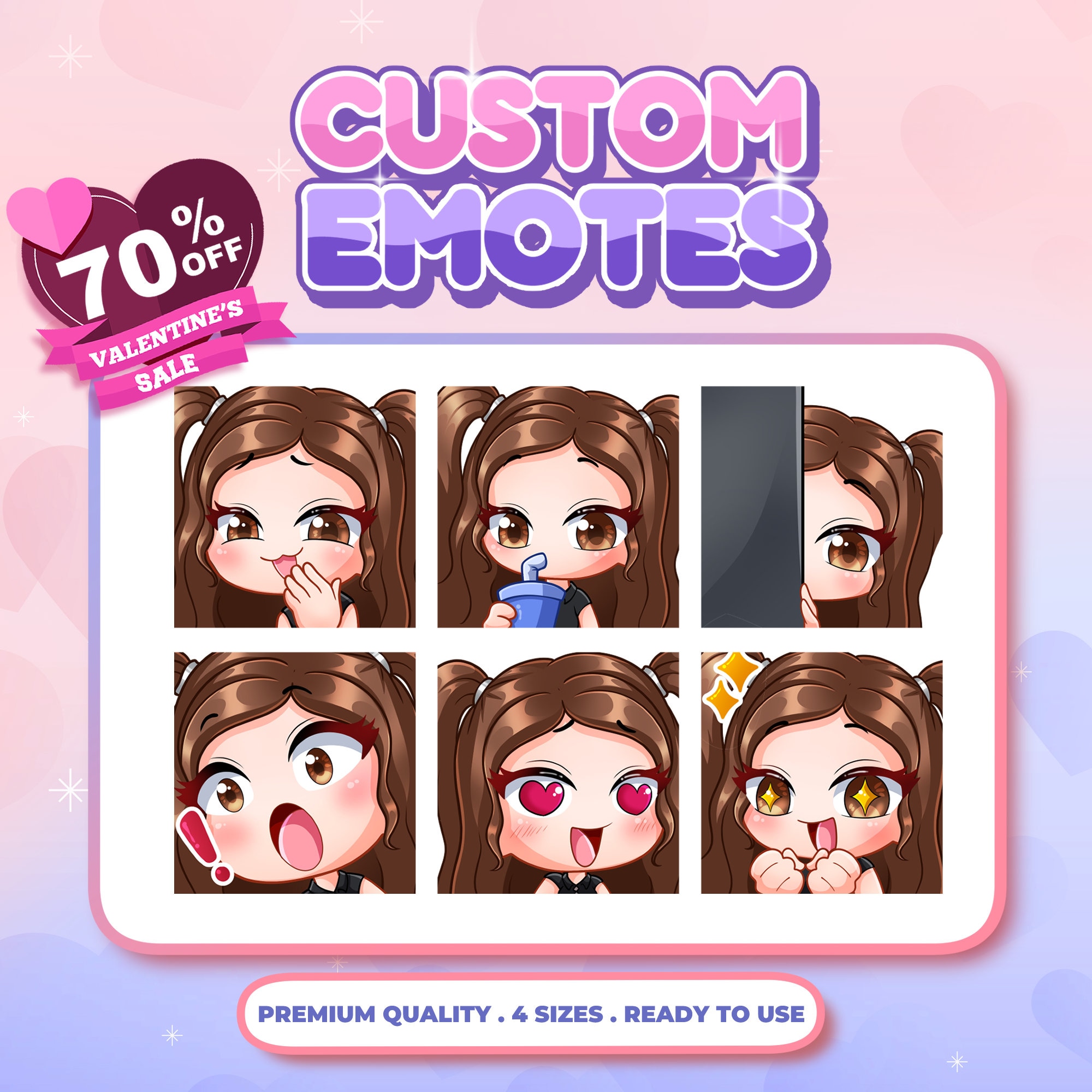 CUSTOM EMOTES High Quality Custom Emotes Premium, Twitch Emotes for ...