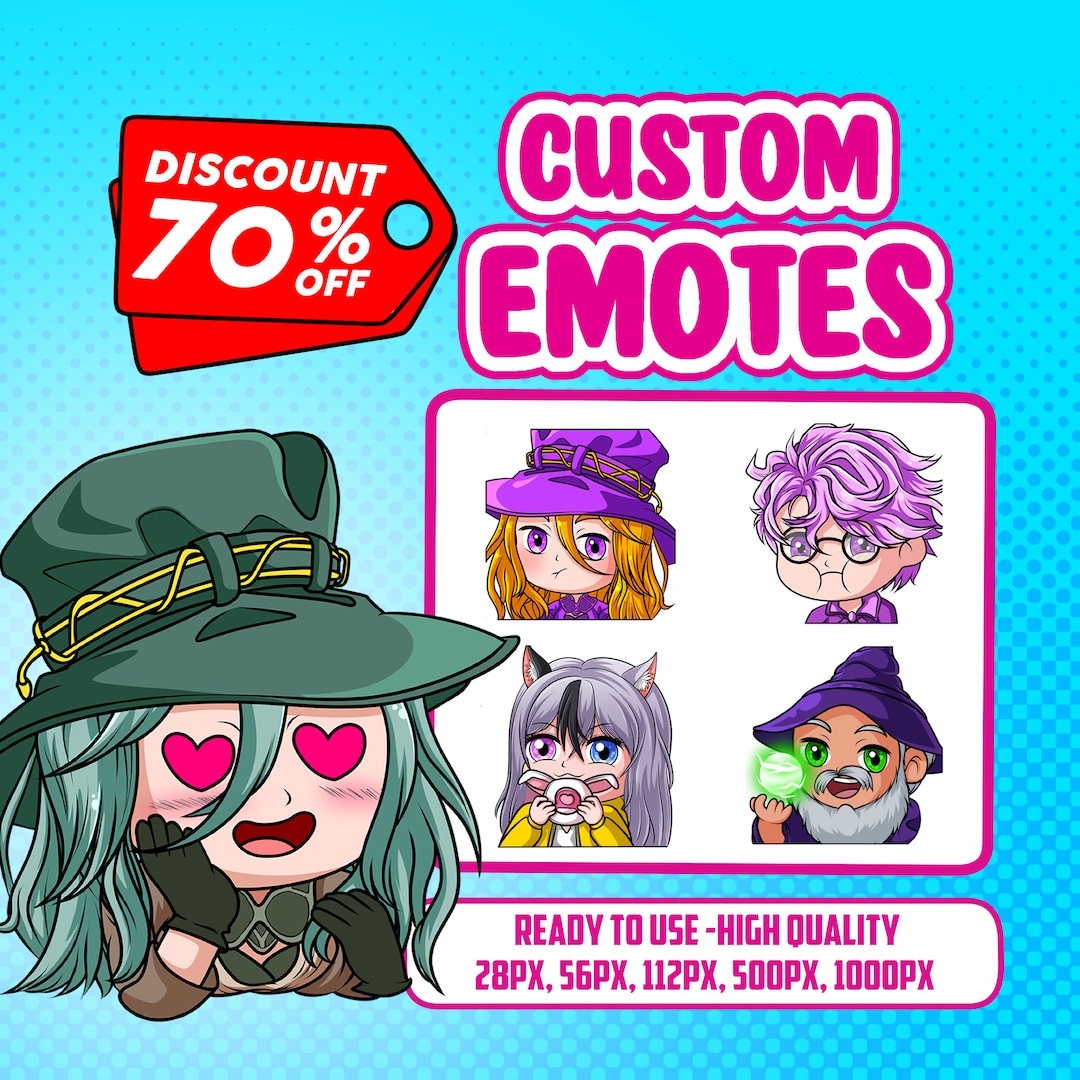 CUSTOM EMOTES High Quality Custom Emotes Premium, Twitch Emotes for ...