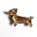 Enamel Dachshund Dog Brooch Pin | Dachshund in Sweater and Hat | Dog ...