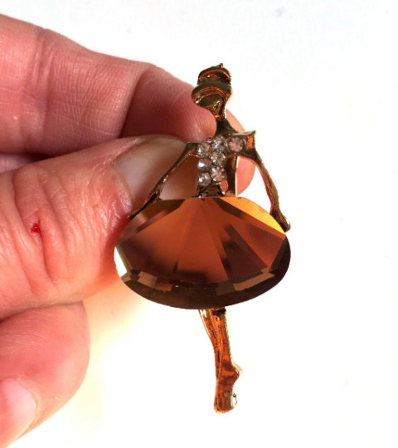 Ballerina Broch, Dancing Girl Brooch, Dancers Brooch, Pendant Kawaii ...