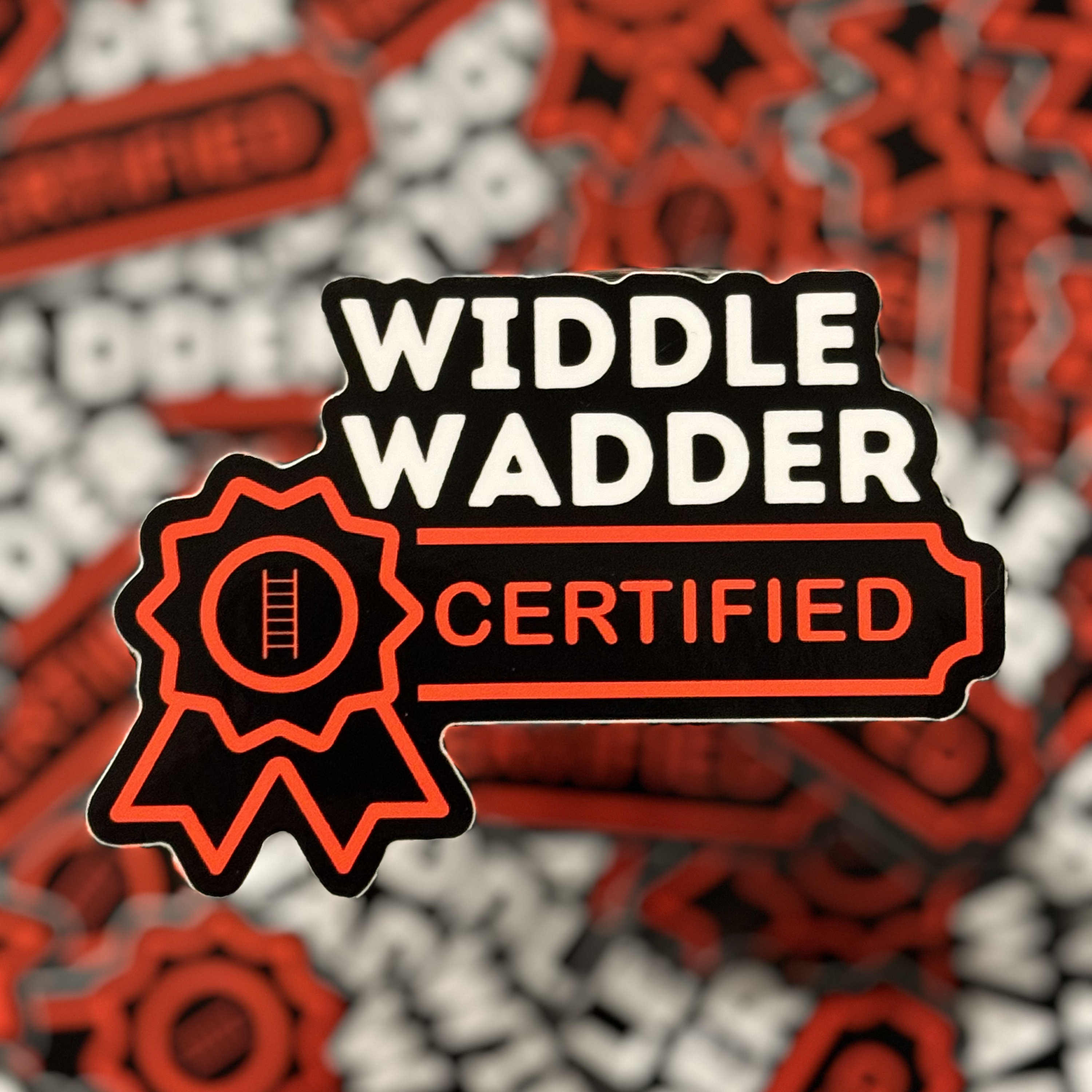 WIDDLE WADDER CERTIFIED - Sticker Decal - Etsy