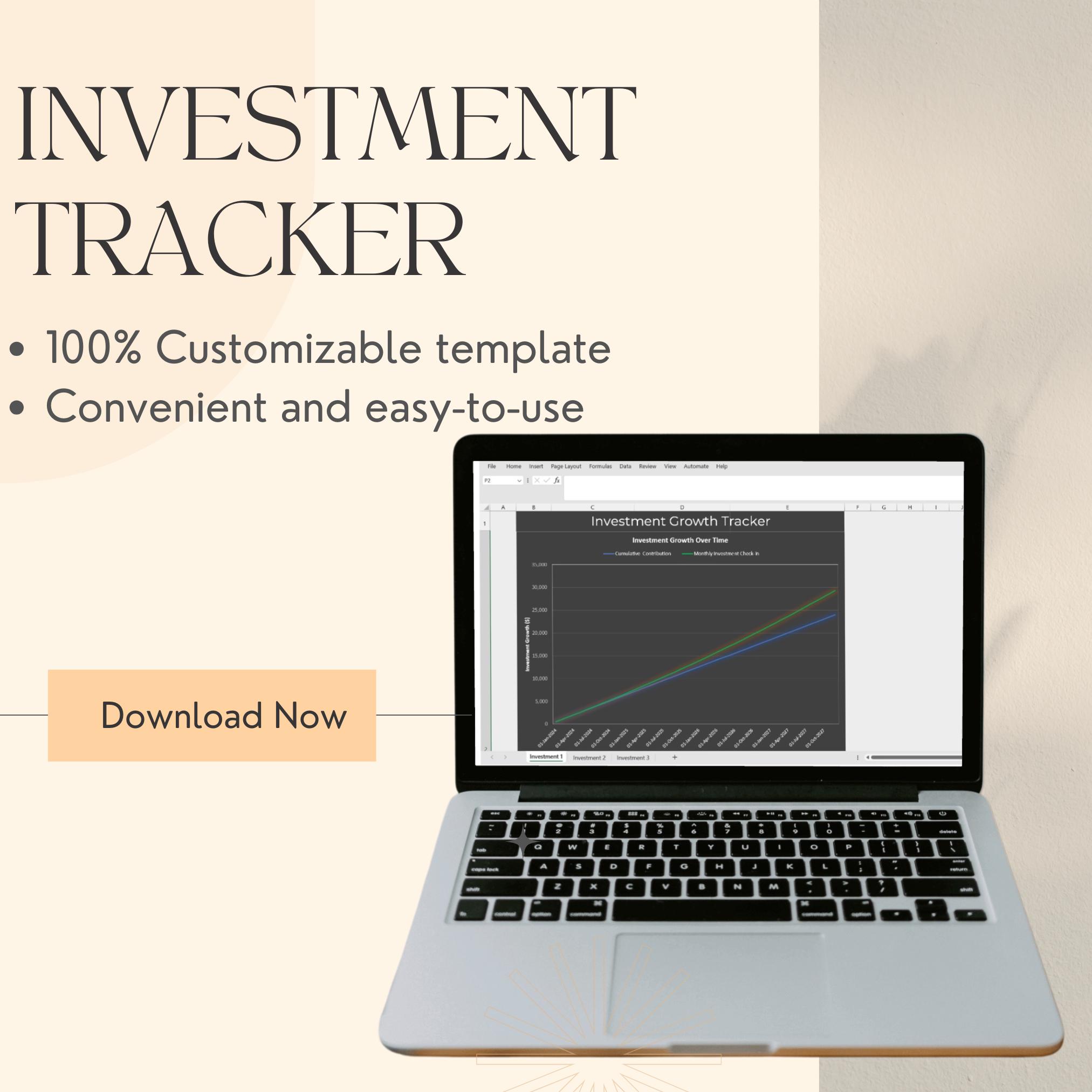 Personal Investment Tracker Template - Etsy