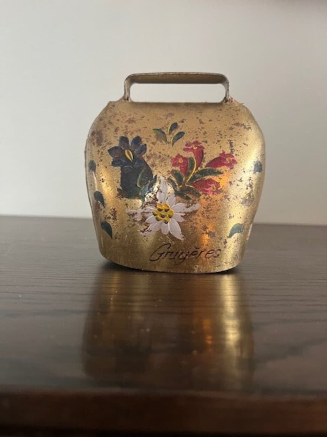 Old Swiss Cow Bell, Brass Cowbell - Etsy