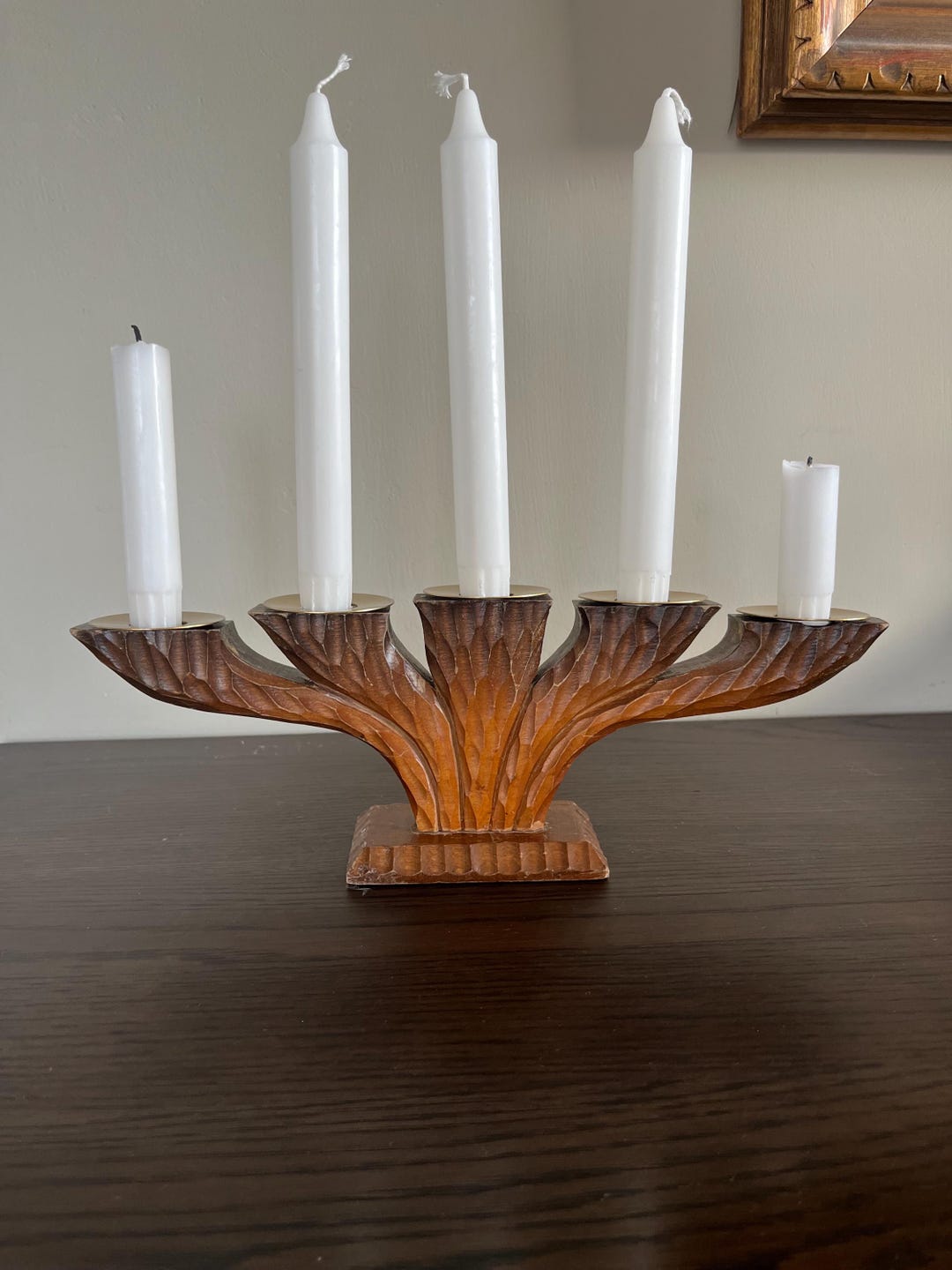 Swedish Vintage Wooden Candle Holder, Folk Art - Etsy