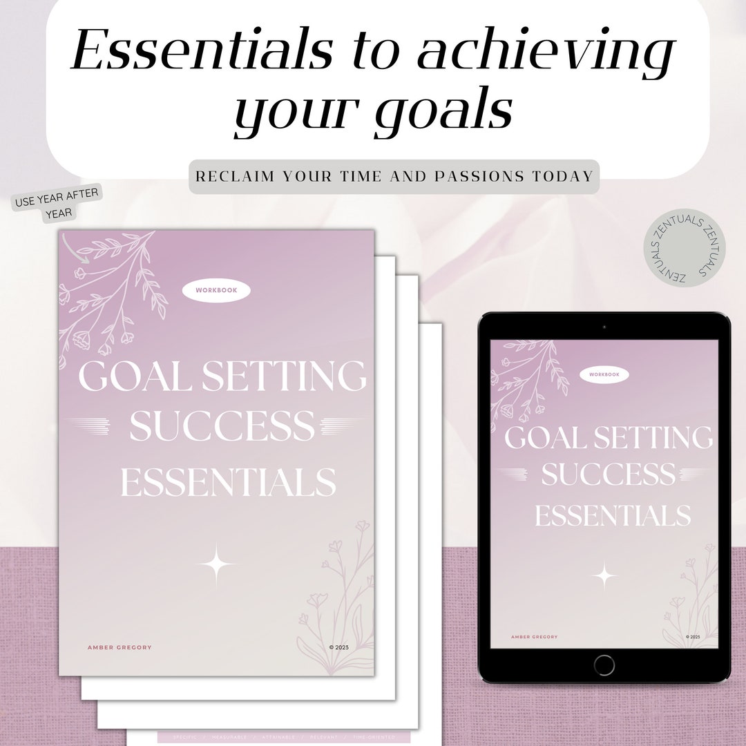 Goal Setting Workbook Printable Business Goals Organiser 90 Day Digital ...
