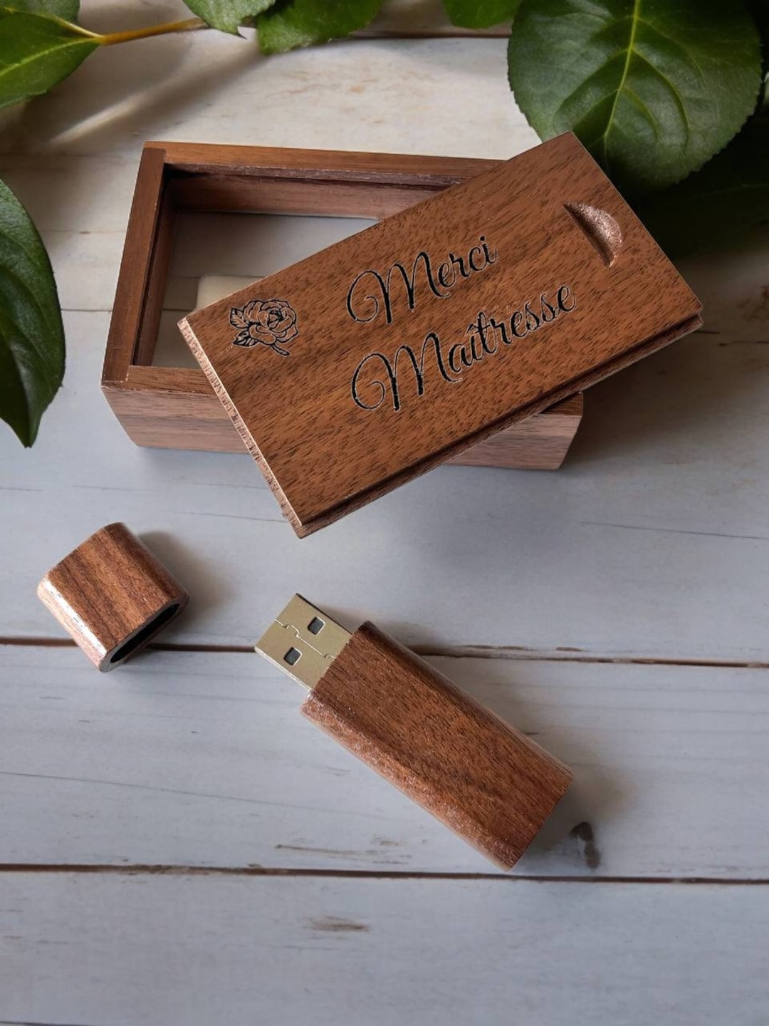 USB Key With Engraved Box “thank You Mistress” - Etsy