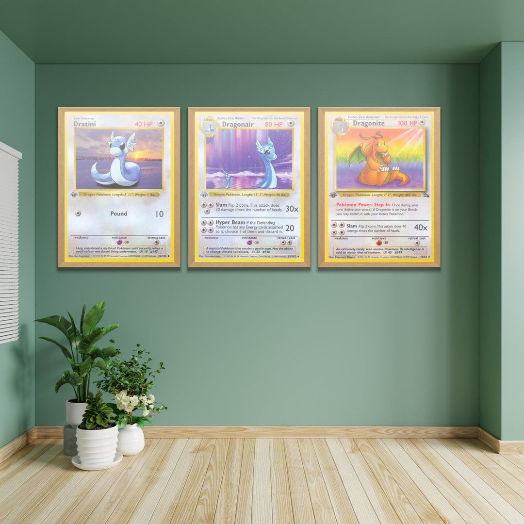 Pokemon Card Poster | Wall Print | Gift Idea - Etsy