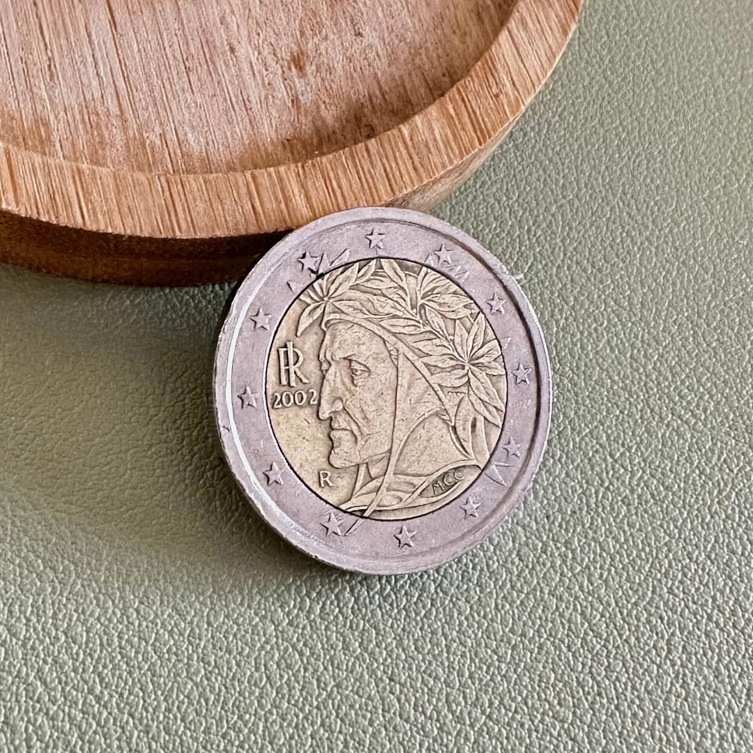 Rare pièce de 2 euros Dante Alighieri 2002 - Etsy France