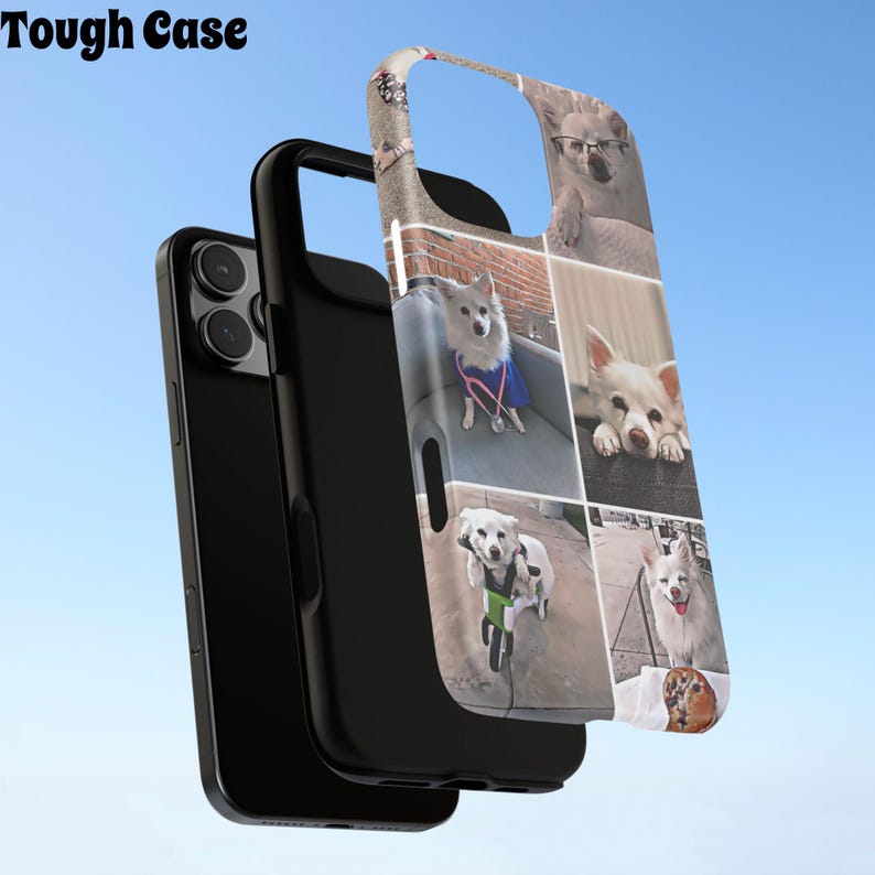Custom Pet Phone Case Photo Collage and Name, iPhone 17 Magsafe Collage ...