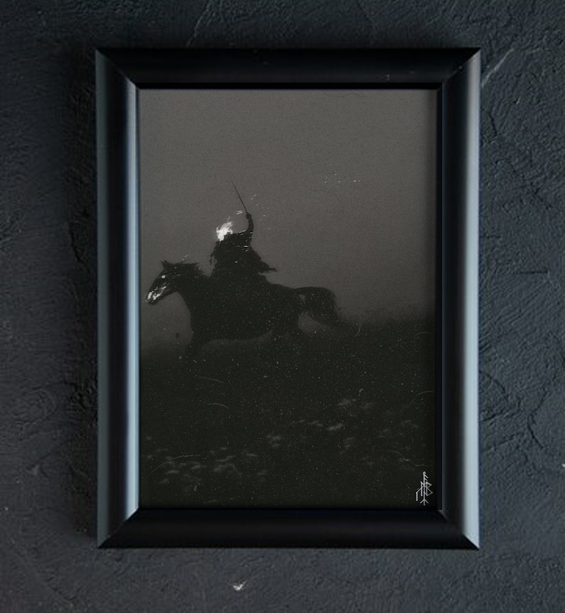 Dullahan Print, Dullahan A4 Poster, Illustration Print - Etsy