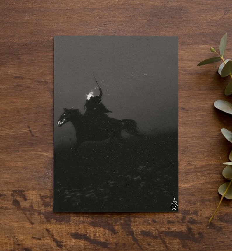 Dullahan Print, Dullahan A4 Poster, Illustration Print - Etsy