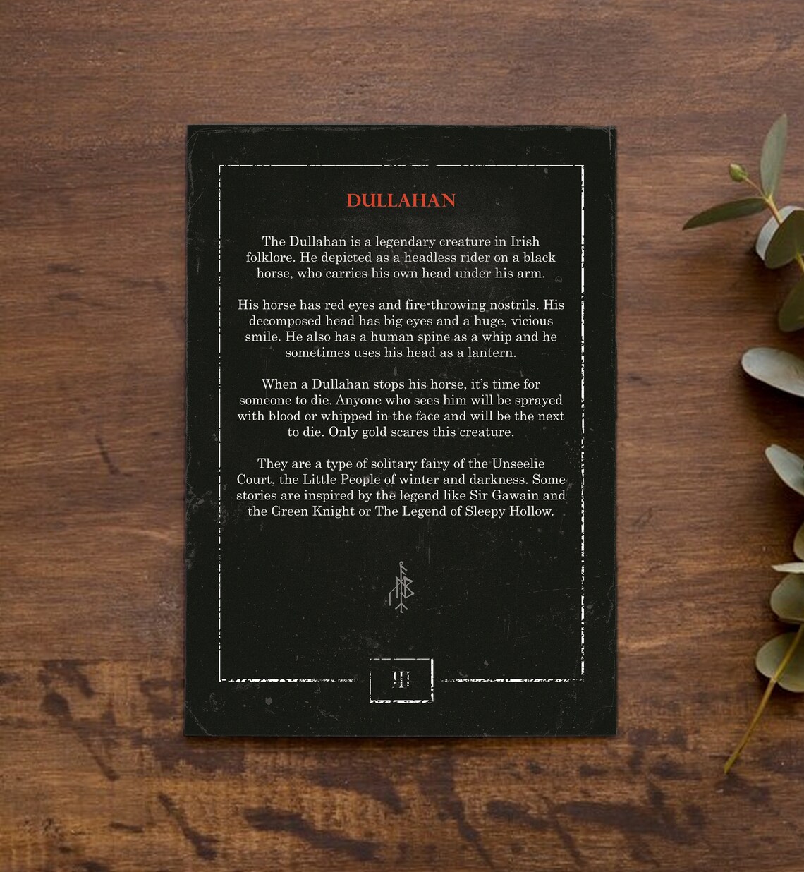 Dullahan Print, Dullahan A4 Poster, Illustration Print - Etsy