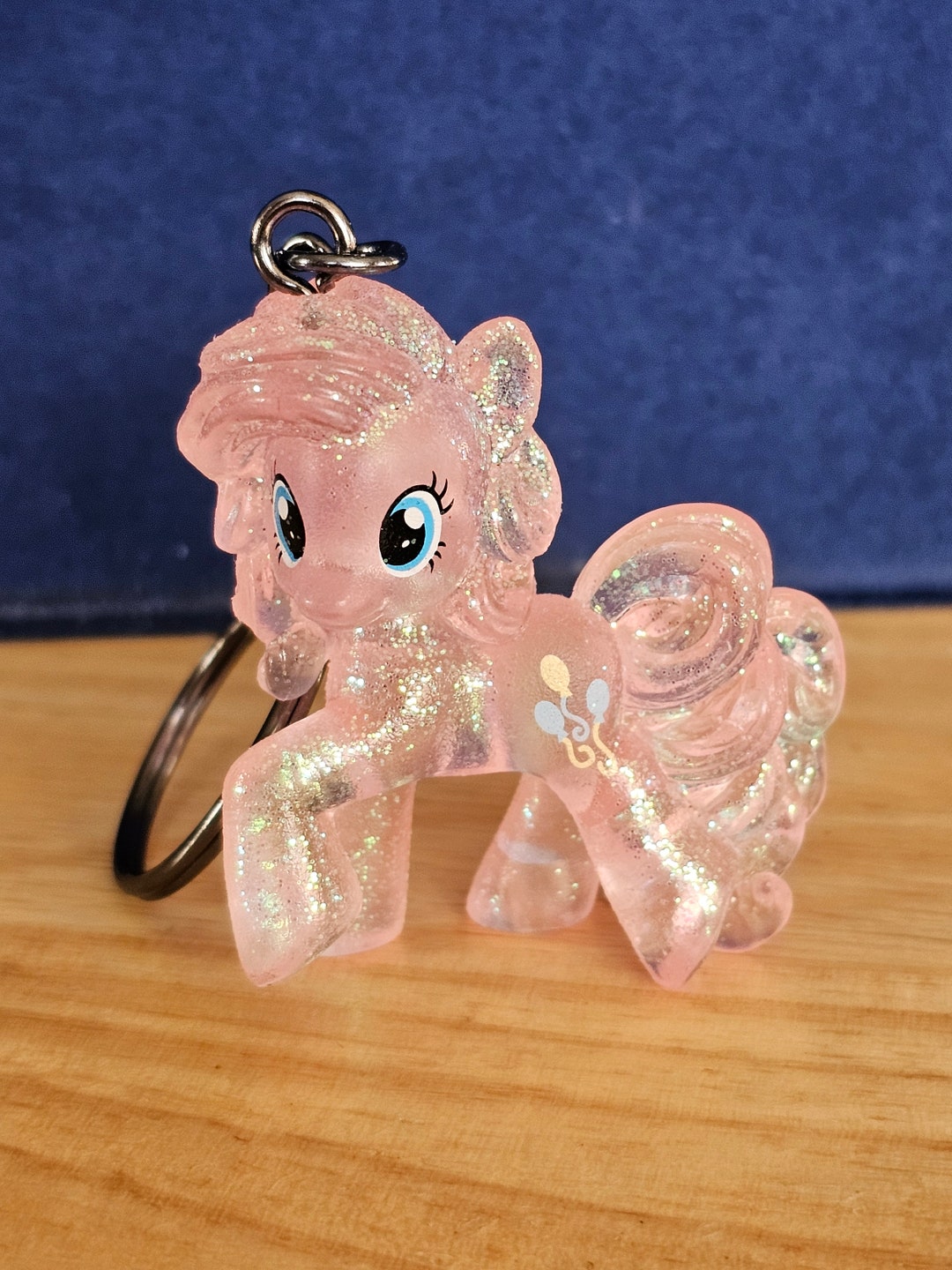 My Little Pony Miniature Transparent Pinkie Pie Keychain - Etsy