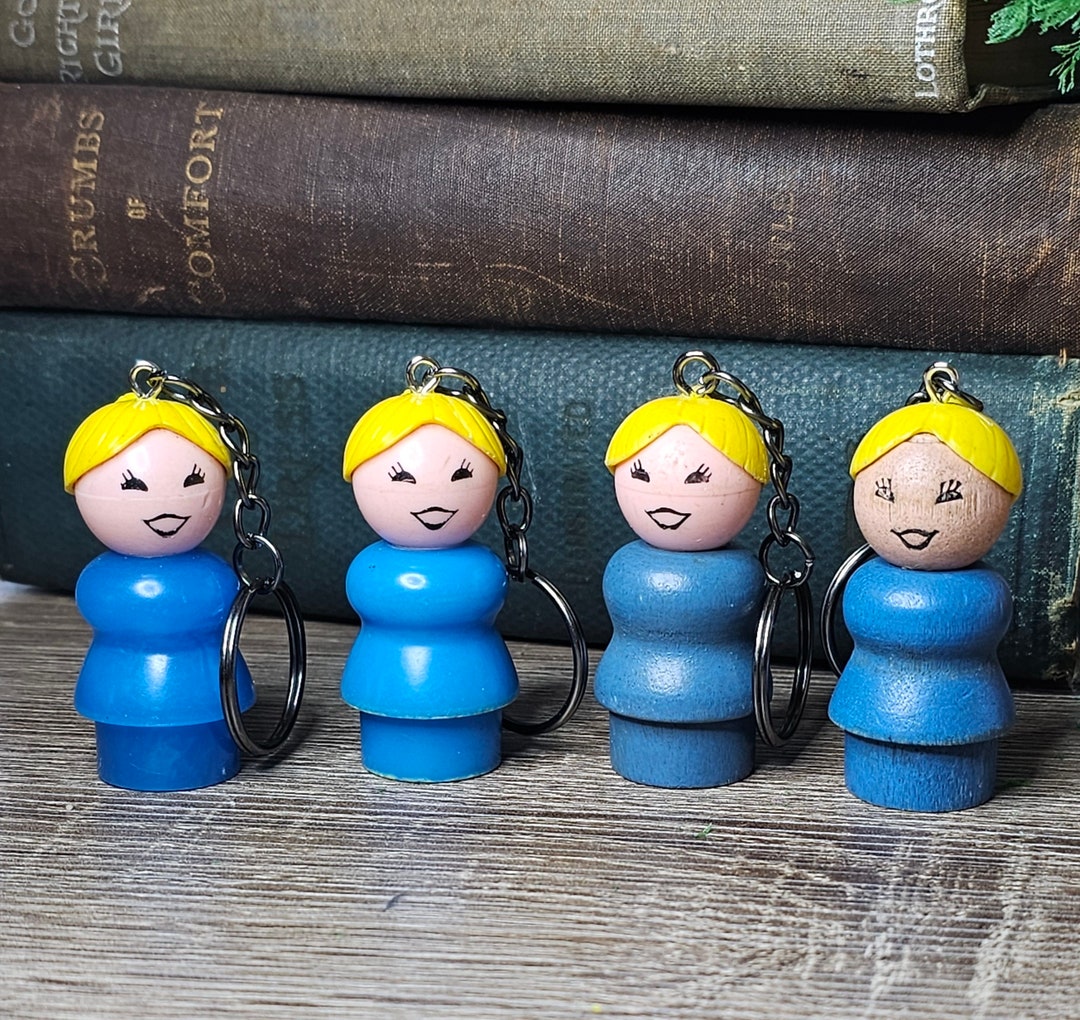 Vintage Little People Keychain - Etsy