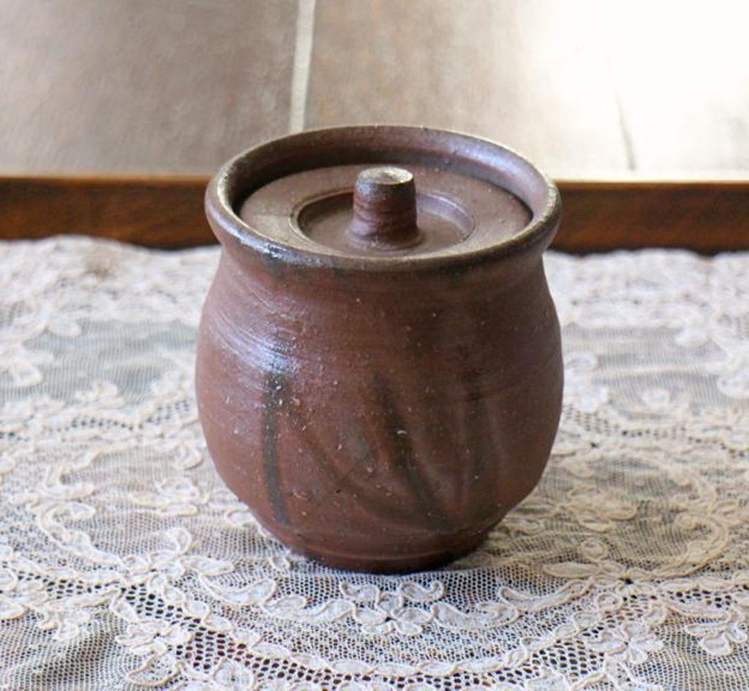 Bizen Ware Small Pot by Hisashi Ohtomo Vintage Bizen Yaki Jar W/lid ...