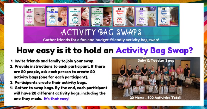 PRESCHOOL Activity Bags Swap 2 - Etsy