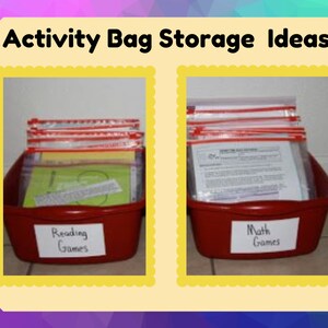 PRESCHOOL Activity Bags Swap 2 - Etsy