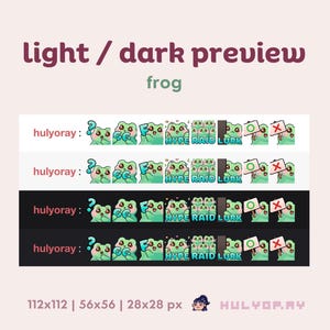 8 Twitch Emotes | Cute Frog | Channel Points | Emoji Bundle | Toad | GG ...