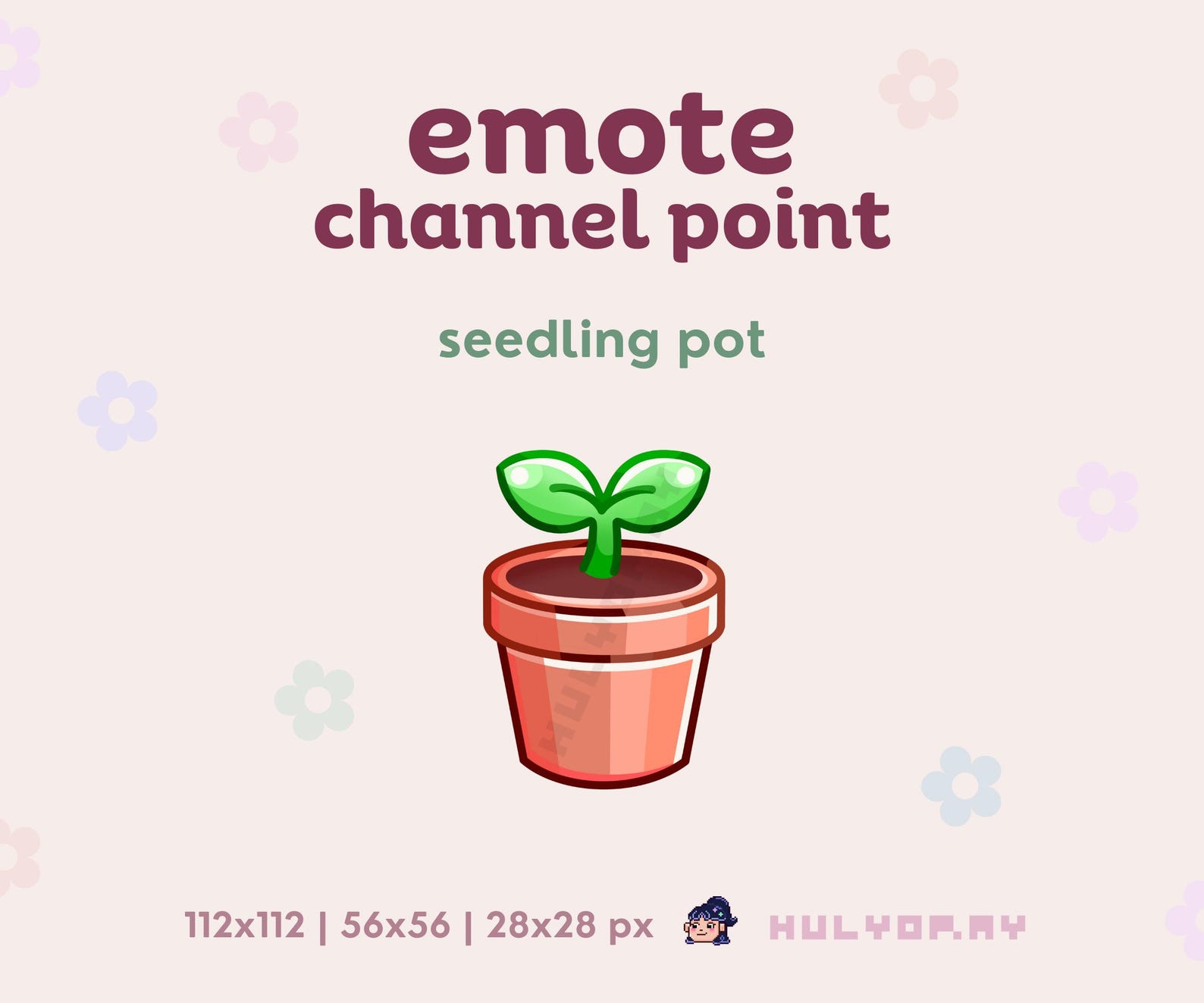 Seedling Pot Channel Point Twitch Emote Baby Plant Garden Cute ...