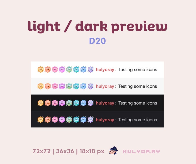 8 Twitch Sub Badges | D20 | Channel Bits | DND | D&D | BG3 | Fantasy ...