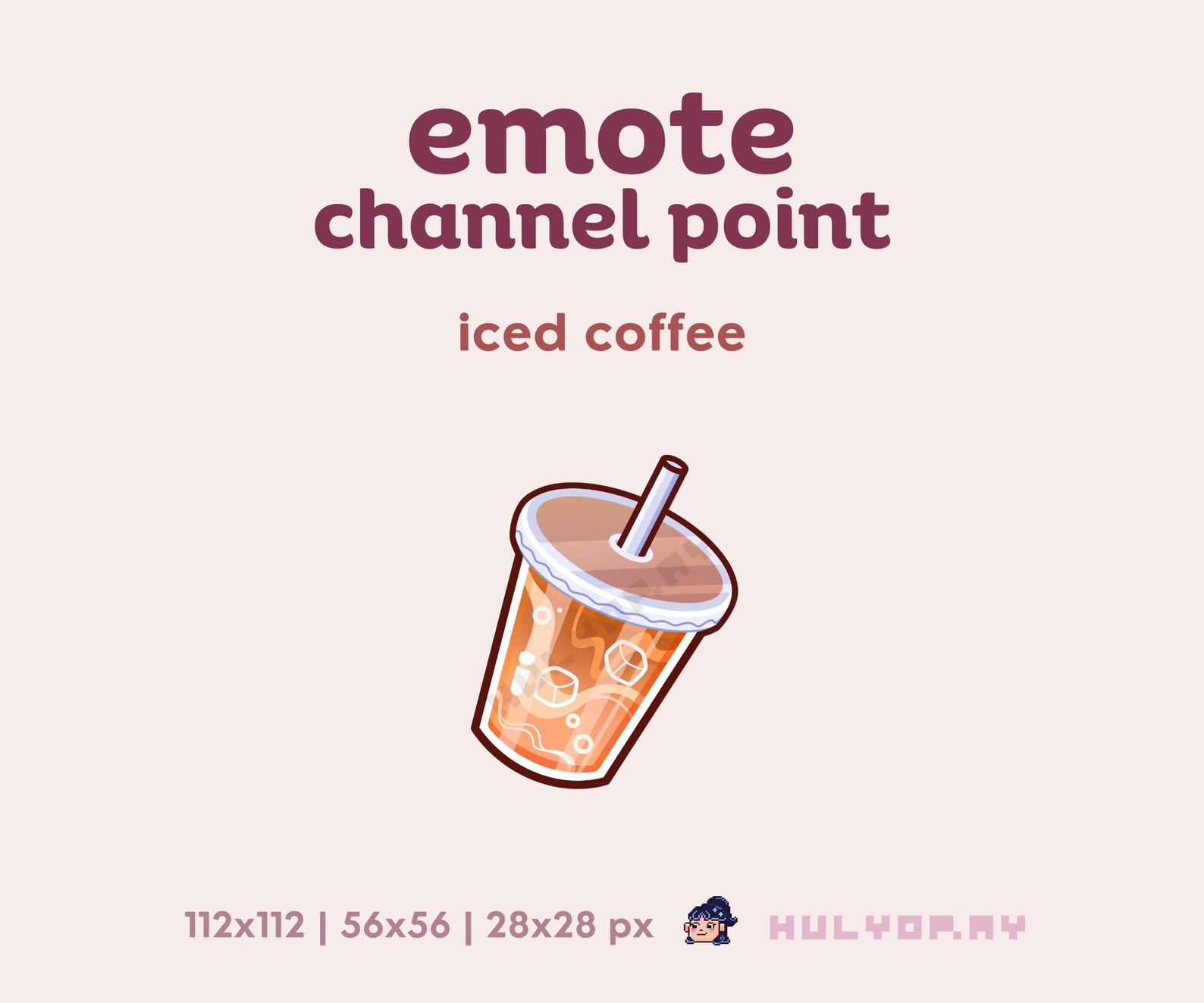 Iced Coffee Channel Point | Emote for Twitch, Discord, and Youtube ...