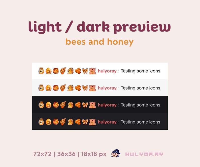 8 Twitch Sub Badges | Bees and Honey | Channel Bits | Beekeeper ...