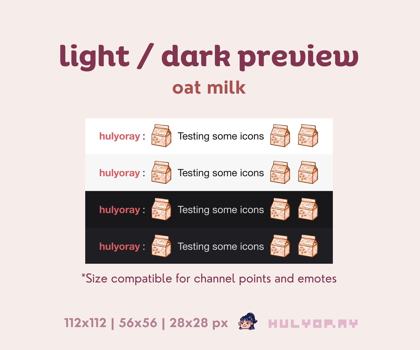 Oat Milk Carton Channel Point | Emote for Twitch, Discord, and Youtube ...