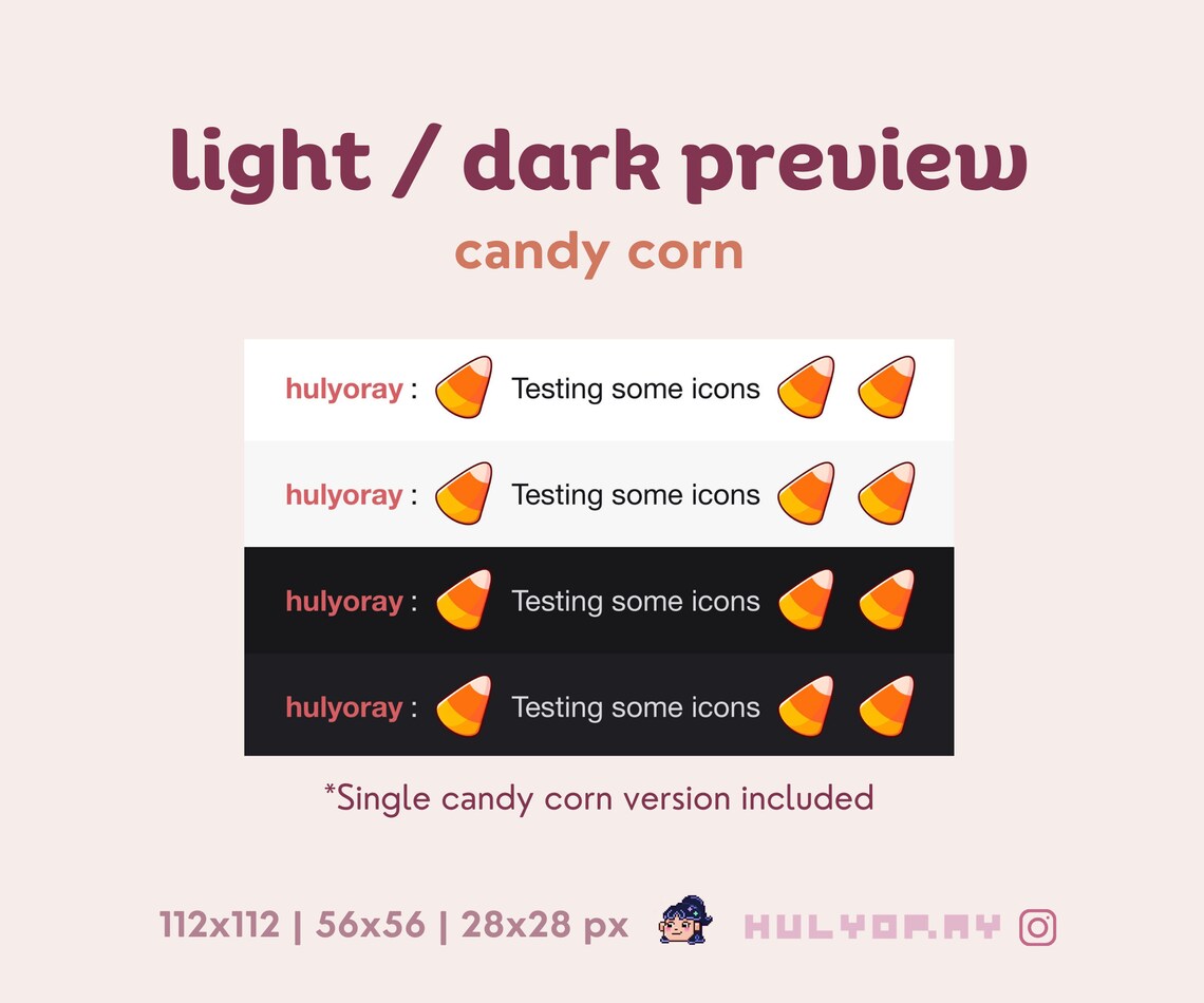 Candy Corn | Channel Point | Twitch Emote | Spooky Halloween | Trick or ...