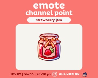Apple Jam Food Emote Cute Twitch Emote Design Twitch Discord Youtube ...