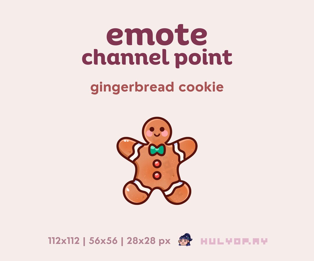 Gingerbread Cookie | Channel Point | Twitch Emote | Biscuit | Icing ...