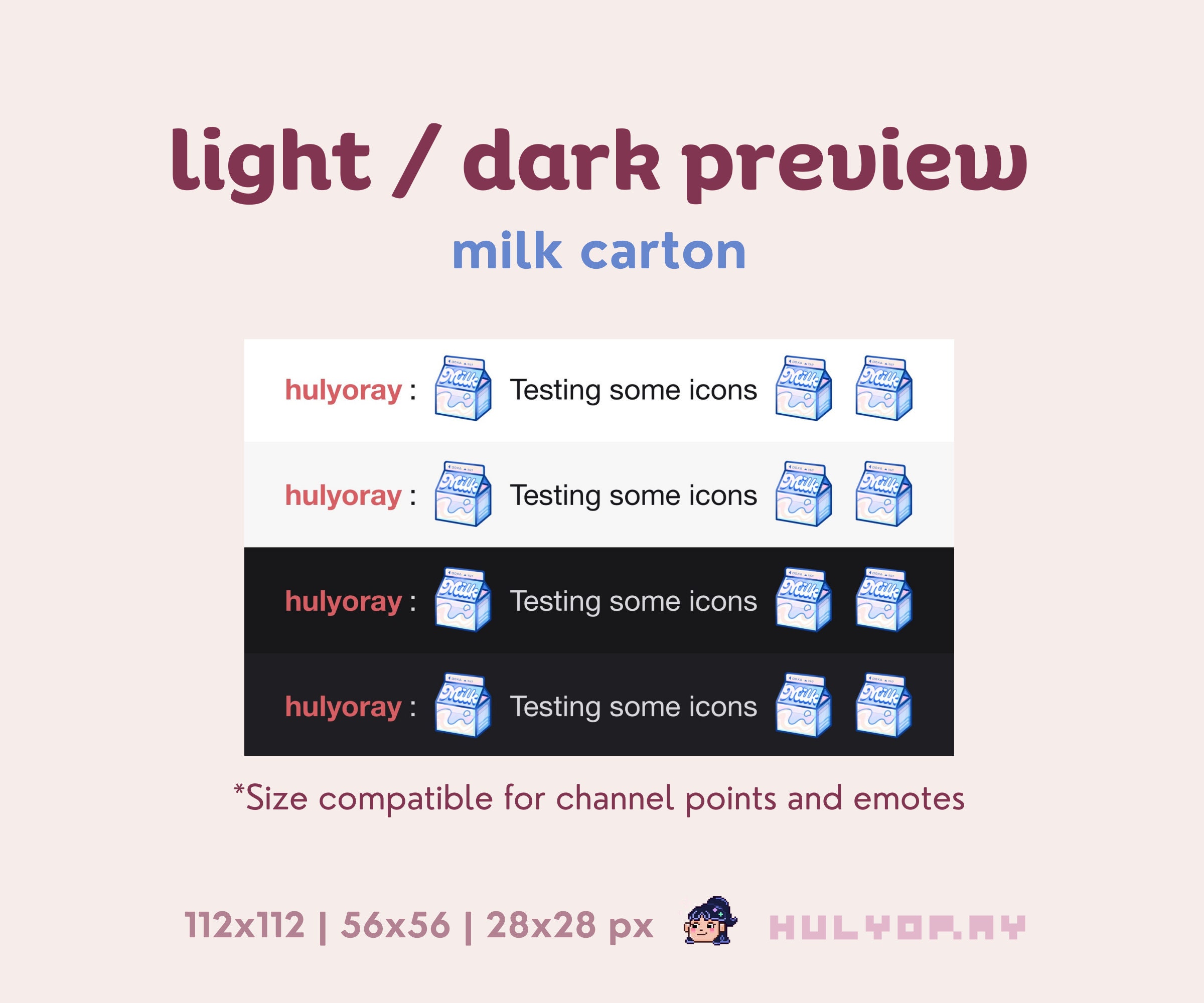 Milk Carton Channel Point | Emote for Twitch, Discord, and Youtube ...