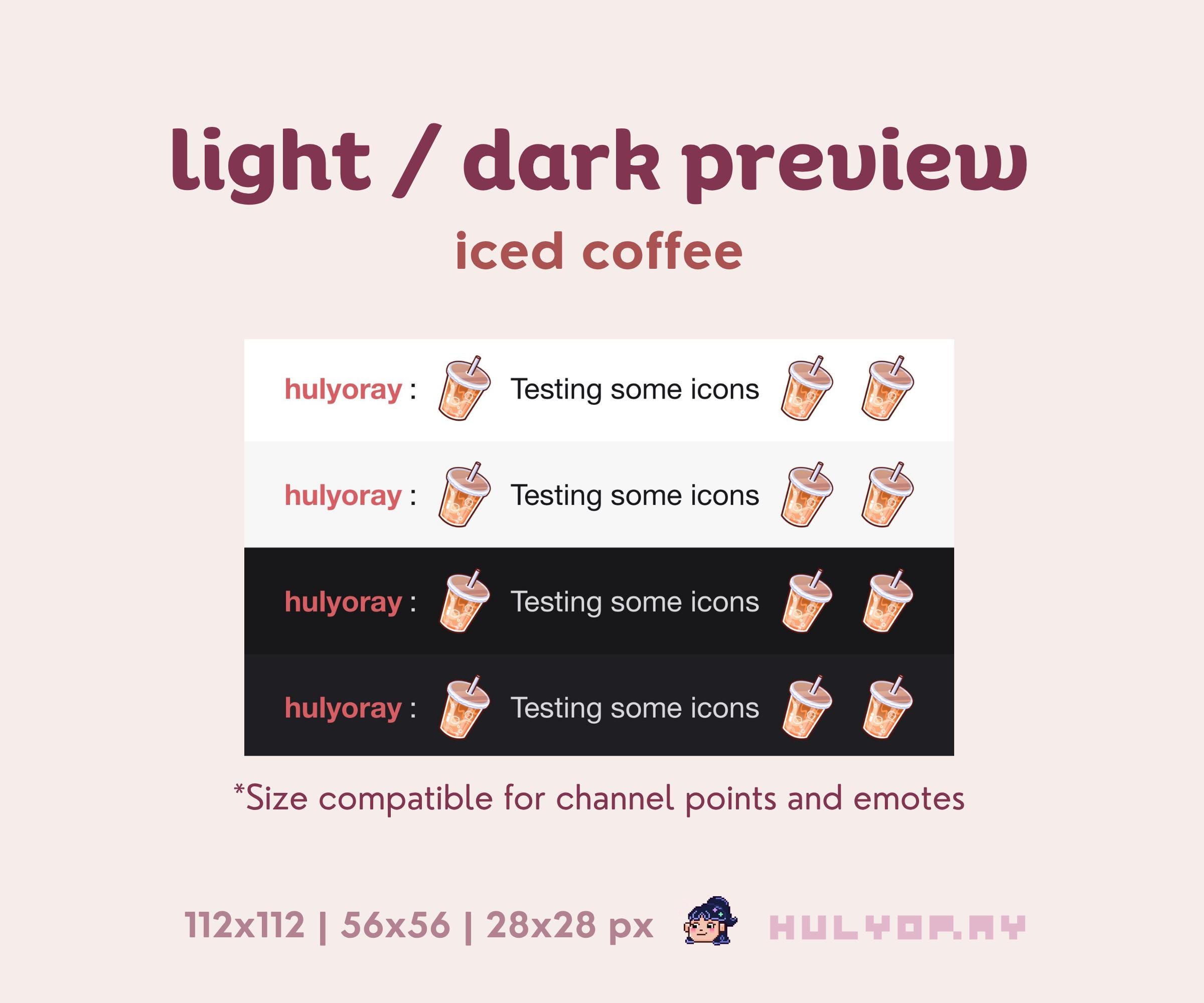 Iced Coffee Channel Point | Emote for Twitch, Discord, and Youtube ...