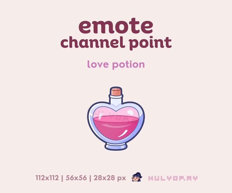 Love Potion | Twitch Emote | Channel Point | Elixir | Magic Spell ...