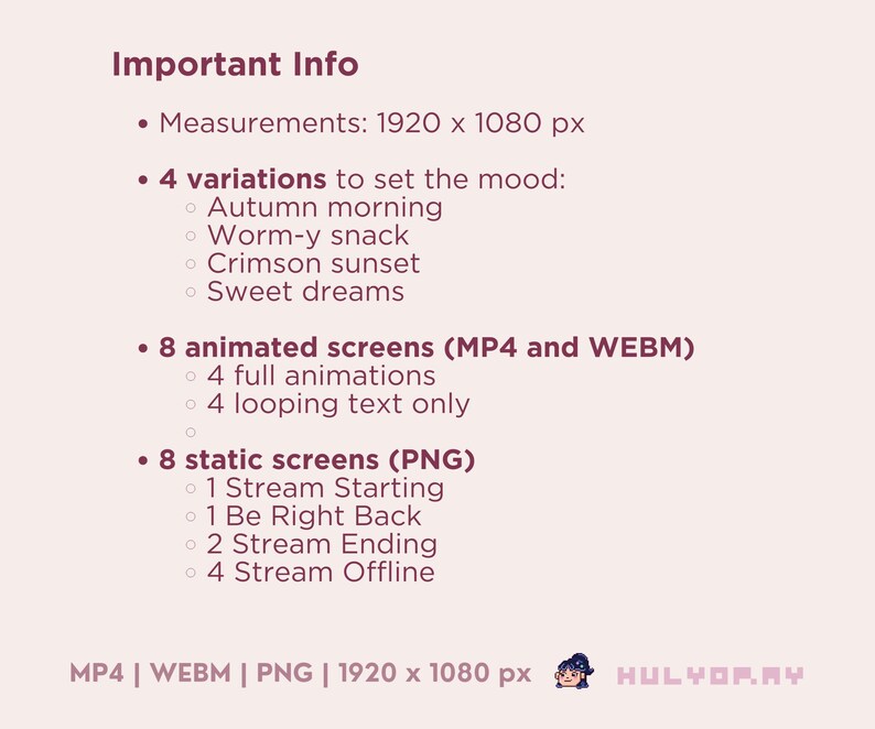 Pumpkin Patch | Animated Stream Screen | Twitch Overlay | Autumn ...