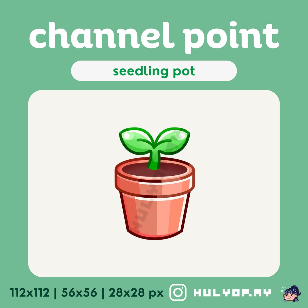 Seedling Pot Channel Point Twitch Emote Baby Plant Garden Cute ...