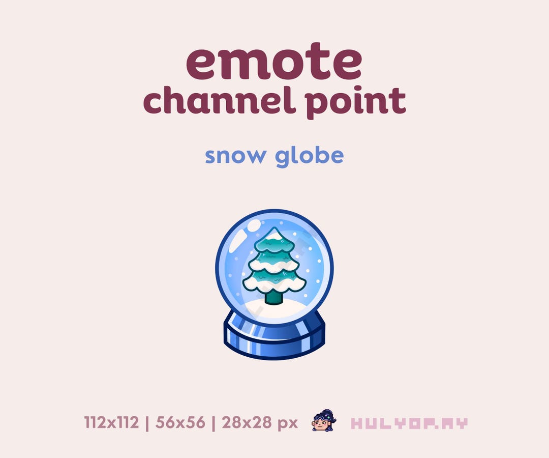 Snow Globe | Channel Point | Twitch Emote | Pine Tree | Winter Holidays ...