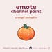 Orange Pumpkin | Channel Point | Twitch Emote | Fall Autumn | Halloween ...