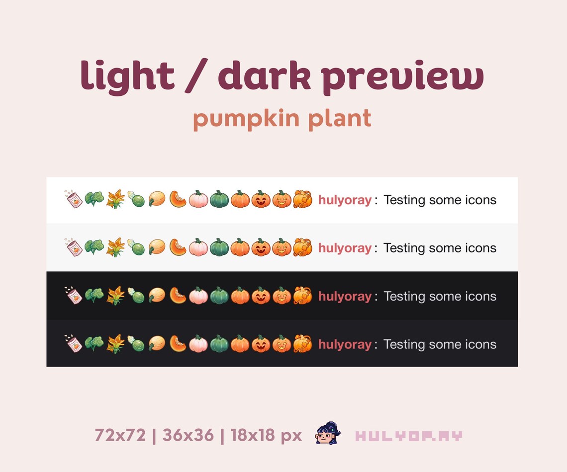 12 Twitch Sub Badges | Pumpkin Plant | Channel Bits | Growth Cycle ...