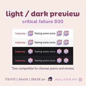 D20 | Critical Failure | Nat 1 | Twitch Emote | Channel Point | Dice ...