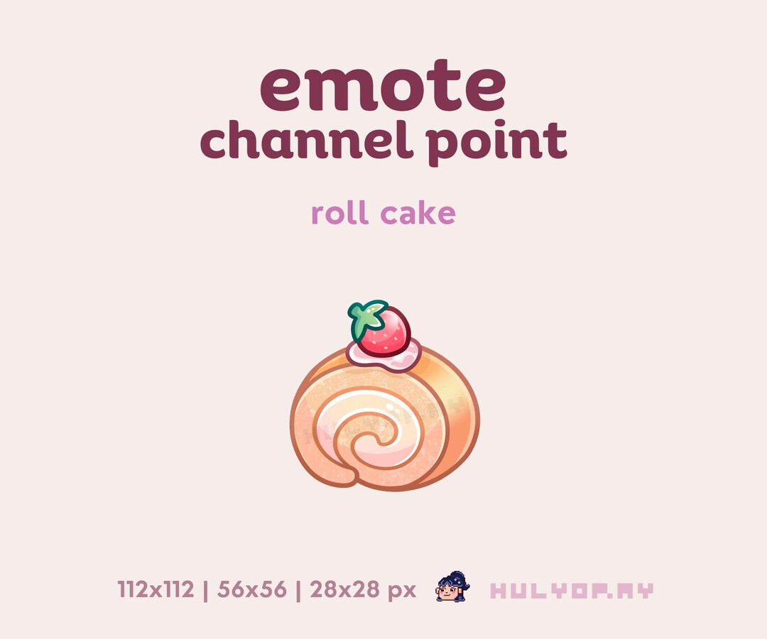 Roll Cake Channel Point | Emote for Twitch, Discord, and Youtube ...