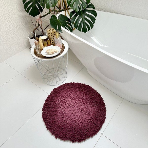 Round Bath Mat - Etsy
